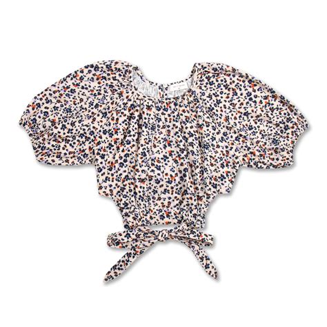 Adele Blouse Flowerly Aop Petit Blush