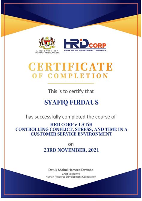 Syafiq Firdaus On Linkedin Elatih Hrdcorp Elatih