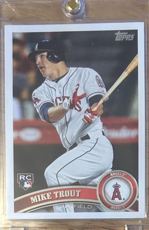 Would Centering Mean This Cant Get A 10 2011 Topps Update Mike Trout
