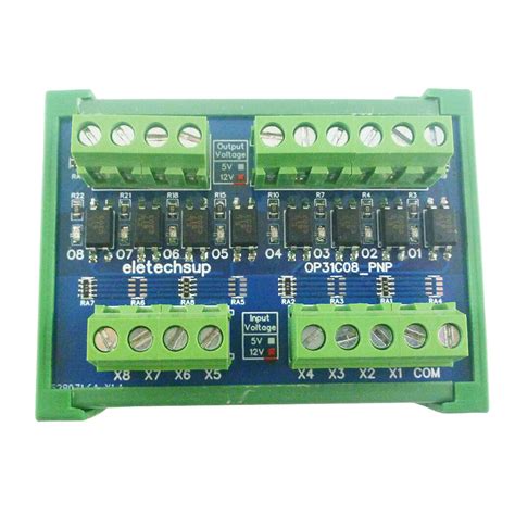 8ch 3 3v 5v 12v 24v ttl lvttl digital logic level conversion module protection ebay