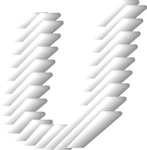 3D White Alphabet Letter U 46788987 PNG