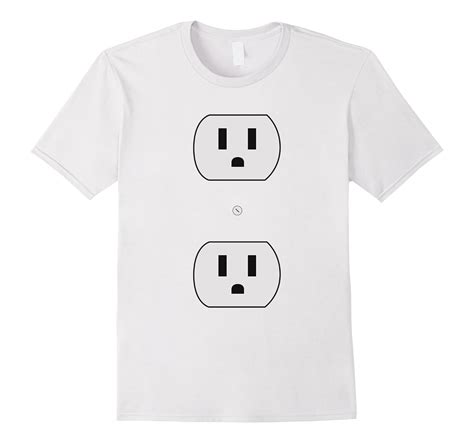 Super Simple Easy Halloween Costume Electrical Outlet Plug T Shirt