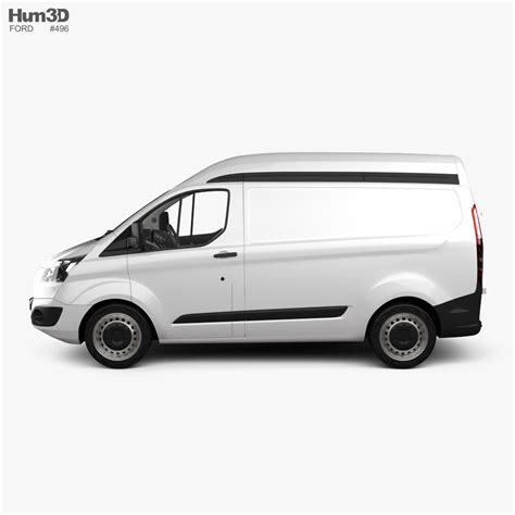 Ford Transit Custom Panel Van L1h2 With Hq Interior 2015 3d Model