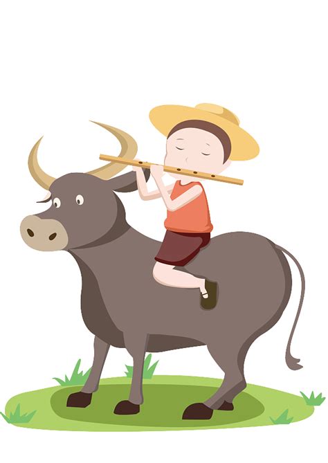 清明节 牧童吹笛