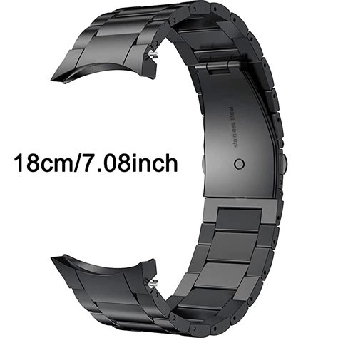 Faixa De Aço Inoxidável Sem Folgas Para Relógio Samsung Galaxy 6 5 4 44mm 40mm Pro 45mm 4 6