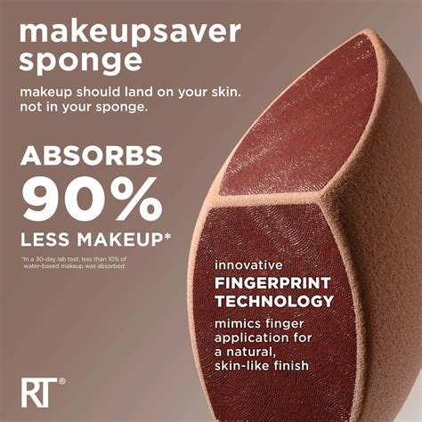 Real Techniques Makeupsaver Sponge Makeup Blending Sponge For Liquid