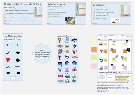Cornell Note Taking For Meetings Lectures Template Miroverse