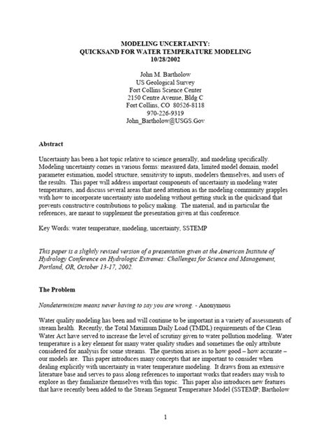 Incertidumbre Simulación Temperatura Pdf Standard Deviation Estimator