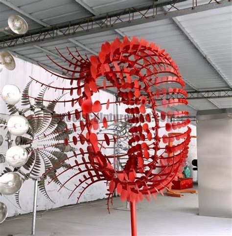 Stainless Steel Kinetic Wind Sculpture
