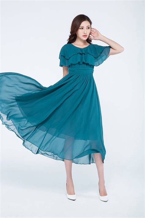 robe en mousseline de soie maxi dress robe robe de mariée Pretty Asian