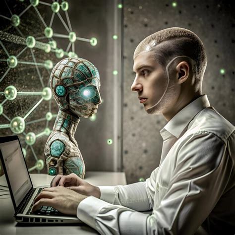 A Bioinformatics Analyst Works With An Ai Assistant Highlighting The