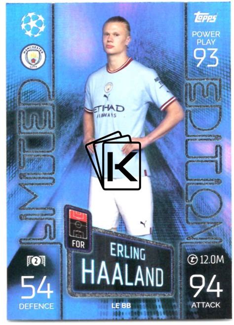 Fotbalová kartička 2022 23 Topps Match Attax UCL Limited Edition Blue