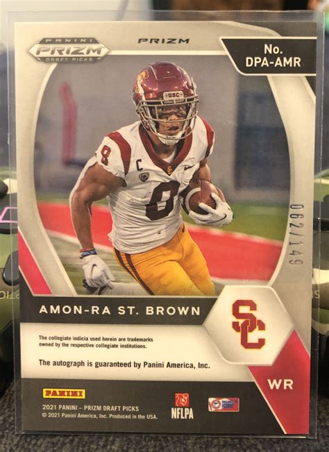 2021 Panini Prizm Draft Picks Draft Picks Autographs Blue Prizm Dpa