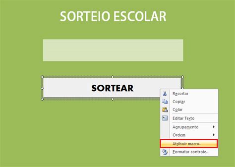 Como fazer uma página de sorteio no Excel