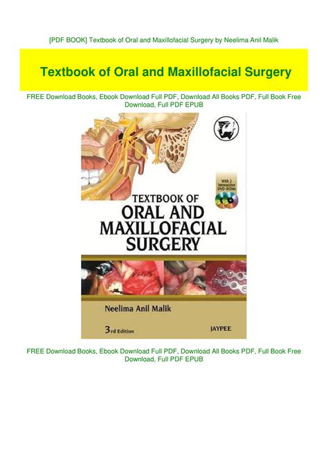 Pdf Book Textbook Of Oral And Maxillofacial Surgery By Neelima By
