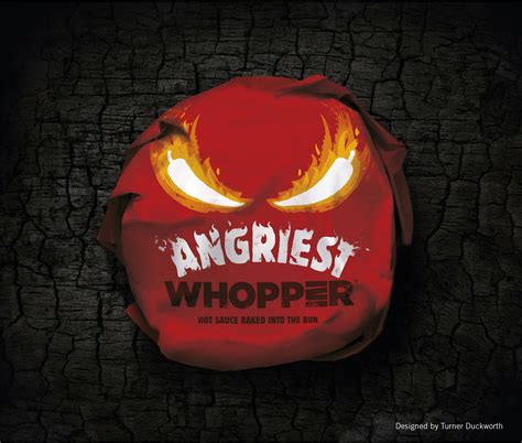 Burger King Angriest Whopper Packaging Designed By Turner Duckworth