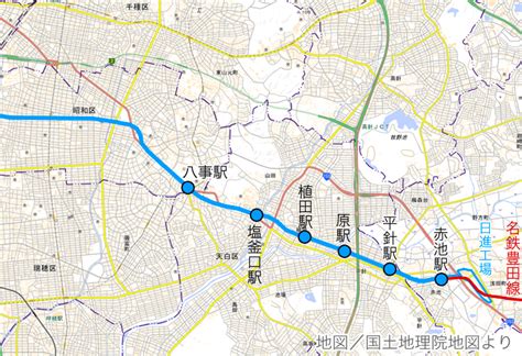 地下鉄鶴舞線 路線概要 まるはち交通