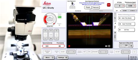 Automatic Alignment Of Sample And Knife For High Sectioning Quality