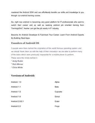 Android App Development Prepration Tips Pdf