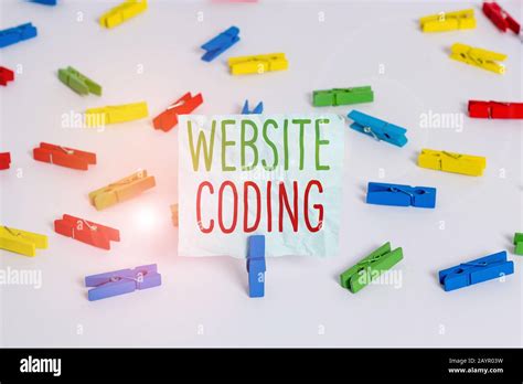 Handwriting Text Website Coding Conceptual Photo System Of Symbols And