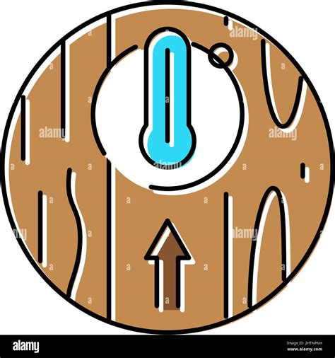 Thermal Insulation Floor Color Icon Vector Illustration Stock Vector