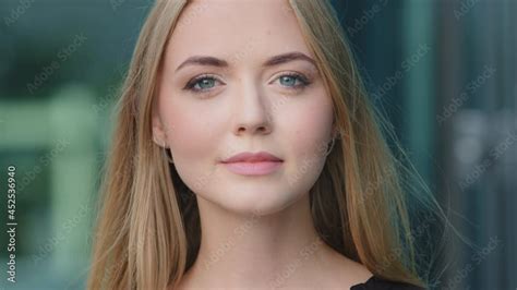 Portrait Of Smiling Confident White Skinned European Caucasian