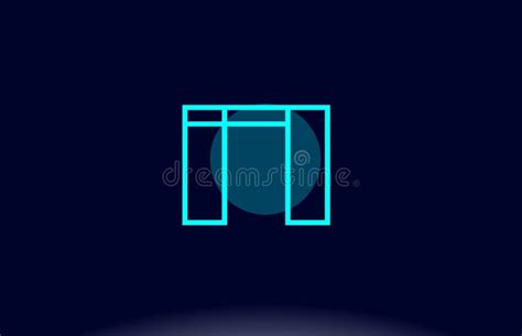 Línea Azul Vecto Del Fi F I De La Plantilla Del Icono Del Logotipo De