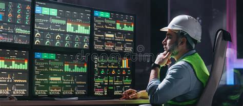 Main Engineer Following The Plant Process Using Industry 40 Operator