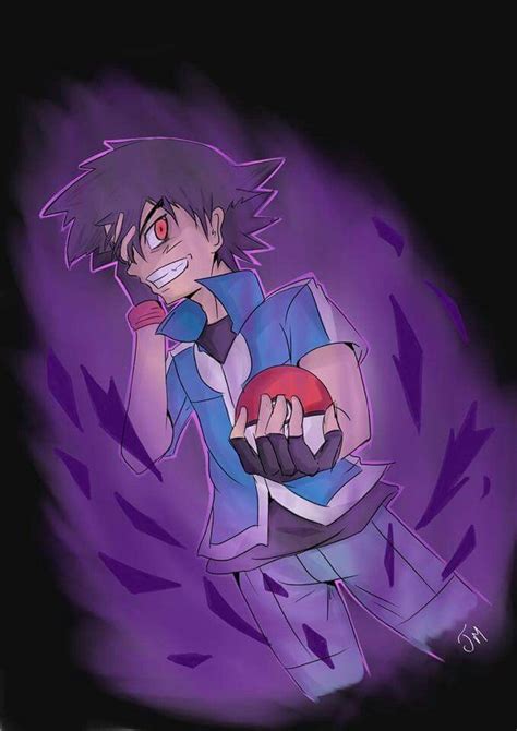 Dark Ash Ketchum ♡ I Give Good Credit To Whoever Made This