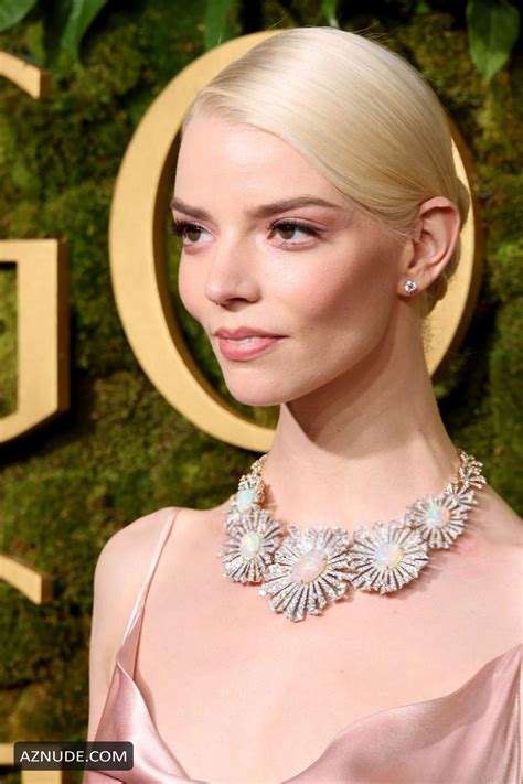 Anya Taylor Joy Stuns In A Hot Silk Gown At The Nd Golden Globe Awards In Beverly Hills Aznude