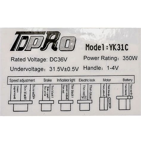 Electric 36 Volt 350 Watt Brush Speed Controller B Grandado