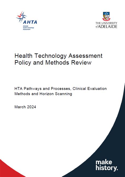 Hta Policy And Methods Review Hta Pathways And Processes Clinical Evaluation Methods And