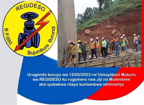 REGIDESO Burundi On Twitter Umuyobozi Mukuru Wa REGIDESO Inyma Y