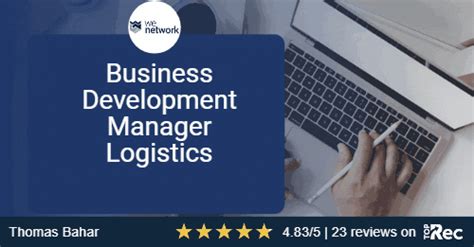 Business Development Manager Logistics Thomas Bahar