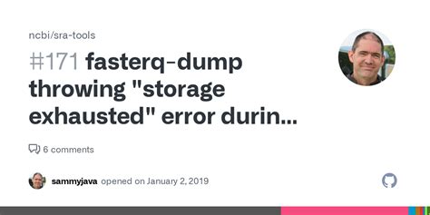 fasterq dump throwing storage exhausted error during join phase
