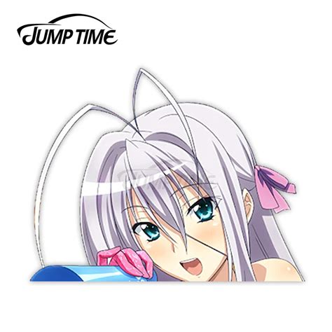 Jump Time High School Dxd Rossweisse 55 Cute Anime Girl Peeker Vinyl