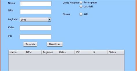 Java Netbeans Menampilkan Data Di Tabel Tanpa Database Vlog Orang It
