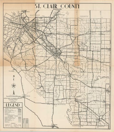 St Clair County Illinois Curtis Wright Maps