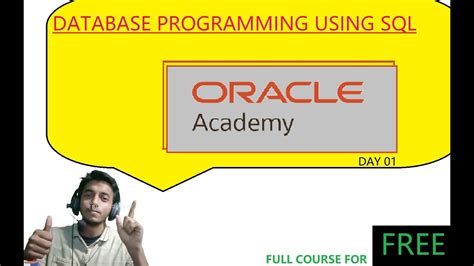 Database programming using SQL - Day 1 || Oracle Application Express - YouTube