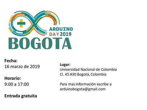 Arduino Day Bogota 2019 Código Abierto Colombia