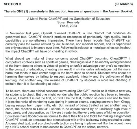 Solved Rnsurprisingly The Panic Over Chatgpt Doesnt