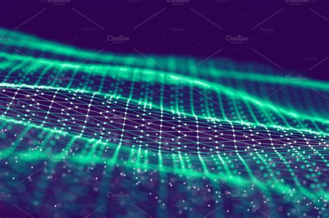 Big Data Visualization Background 3d Big Data Connection Background