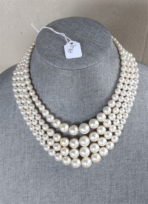 Vintage Japan 4 Strand Gem