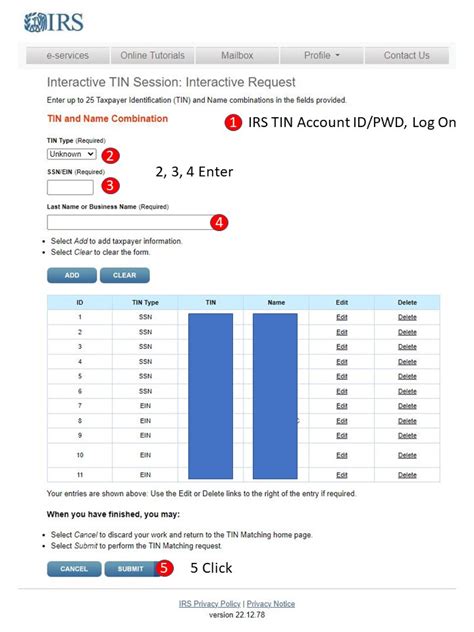 Tin Matching System Irs Tax4ga Tax And Accounting Pros