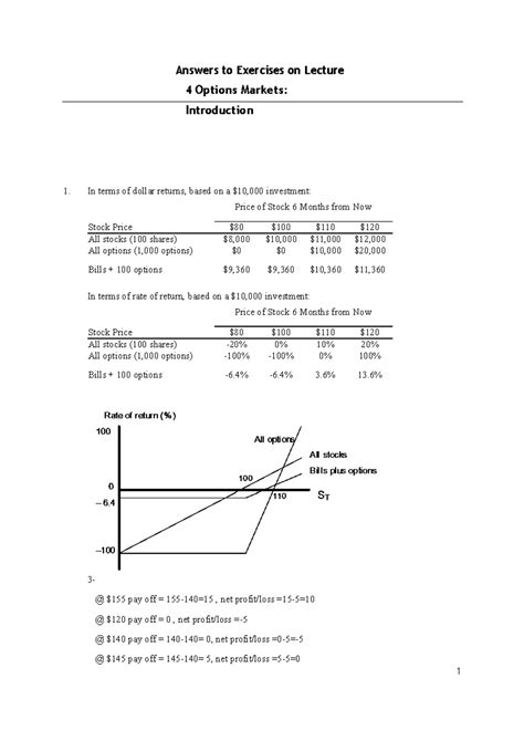 Answers To Exercises On Lecture 4 Word 1 Answers To Exercises On
