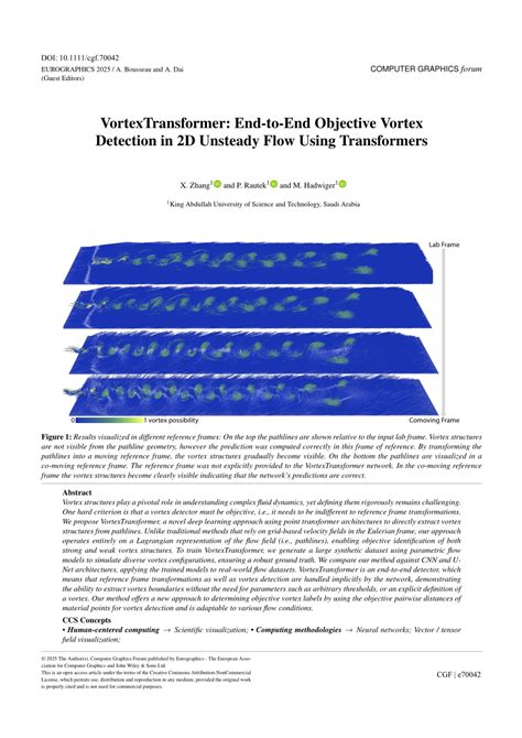 Pdf Vortextransformer End‐to‐end Objective Vortex Detection In 2d