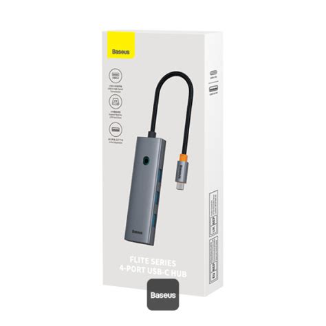 Baseus Ultrajoy Series In Usb C Hub To Usb Extention Grey Baseus