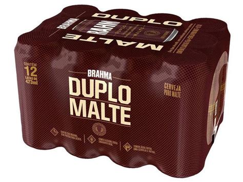 Cerveja Brahma Duplo Malte 473ml 12 Unidades Cerveja Magazine Luiza