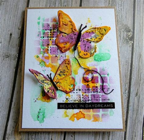 Tim Holtzsizzix Brushstroke Butterflies Cards
