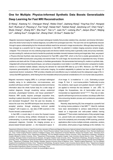PDF One For Multiple Physics Informed Synthetic Data Boosts